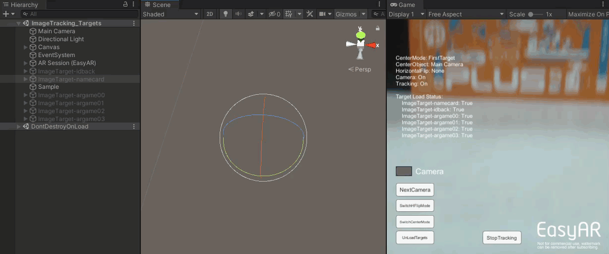 How to Use Samples — EasyAR Sense Unity Plugin 4.6.0 documentation